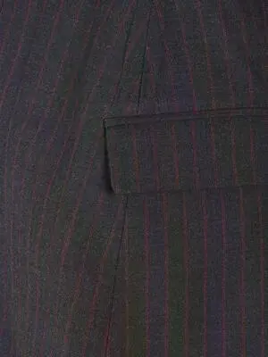 GANNI Pinstripe Belted Mini Skirt