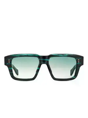 Dita Eliux Square-frame Sunglasses - Green