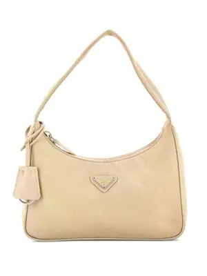 Prada Re-edition 2000 Tessuto Mini Hobo Bag - Neutrals