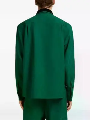 Marni Embroidered-logo Long-sleeve Shirt