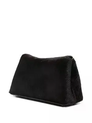 TOTEME Mini T-lock Pony-hair Clutch - Red