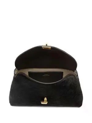TOTEME Mini T-lock Pony-hair Clutch - Red