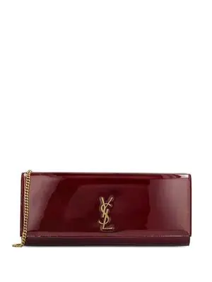 Saint Laurent Kate Leather Clutch Bag - Red
