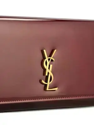 Saint Laurent Kate Leather Clutch Bag - Red