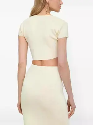 Patrizia Pepe Embellished Short-sleeve Top