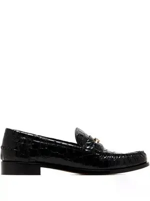 FERRAGAMO Croc-effect Loafers