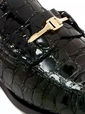 FERRAGAMO Croc-effect Loafers