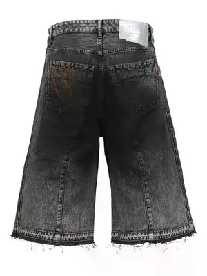 PDF Frayed Hem Denim Shorts