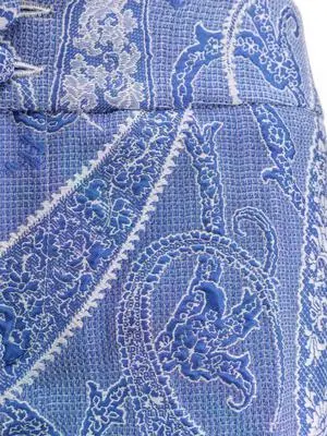 Etro Paisley-print Trousers - Blue