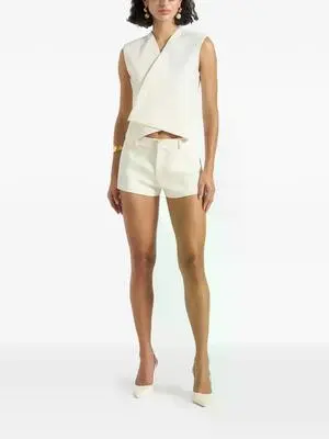 Manière De Voir Maniere De Voir Tailored Mini Shorts - Neutrals