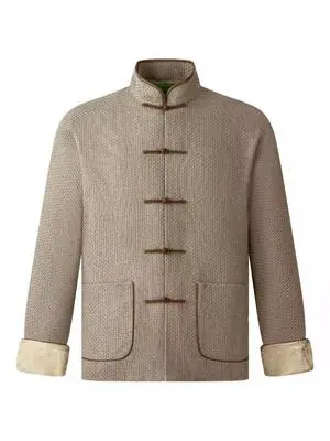 Shanghai Tang Frog-buttons Jacket - Neutrals