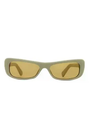 Jacquemus Capri Rectangle-frame Sunglasses - Green