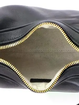 Gucci Attache Small Leather Shoulder Bag - Black
