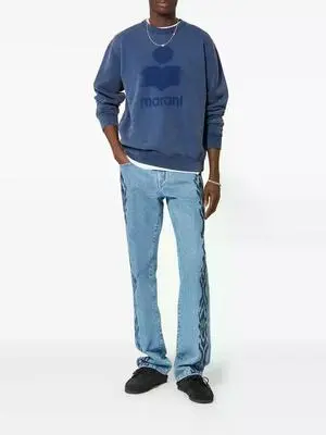 MARANT Mikoy Logo-print Sweatshirt - Blue