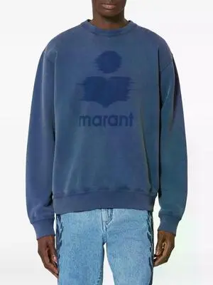 MARANT Mikoy Logo-print Sweatshirt - Blue