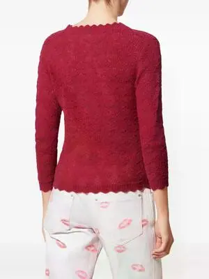 MARANT ETOILE Leonette Scalloped Pullover - Pink