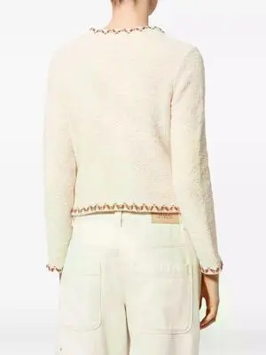 MARANT ETOILE Embroidered Rochelle Cardigan - Neutrals