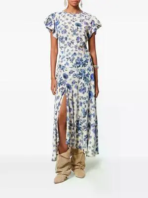 Isabel Marant Étoile Sakura Floral Print Skirt - Neutrals