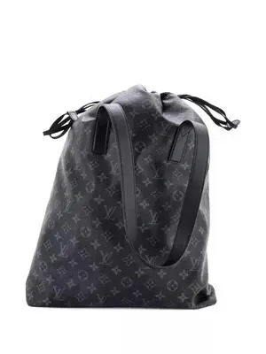 LOUIS VUITTON Cabas Light Drawstring Monogram Eclipse Canvas
