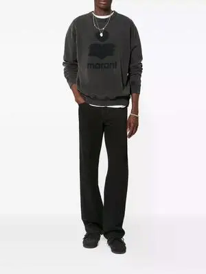 MARANT Mikoy Logo-print Sweatshirt - Grey