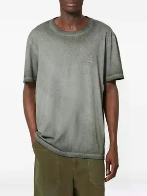 MARANT Honore Logo-embroidered T-shirt - Green