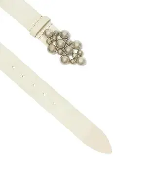 Isabel Marant Étoile Vickia Leather Belt - Neutrals