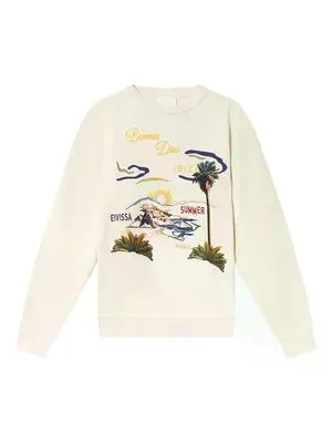 MARANT Mikoy Embroidered Sweatshirt - Neutrals