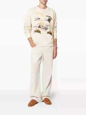 MARANT Mikoy Embroidered Sweatshirt - Neutrals