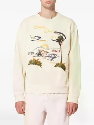 MARANT Mikoy Embroidered Sweatshirt - Neutrals