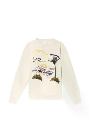 MARANT Mikoy Embroidered Sweatshirt - Neutrals