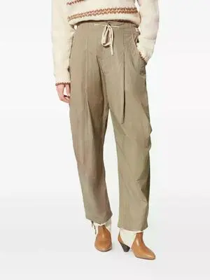 MARANT ETOILE Ceryne Striped Cotton Trousers