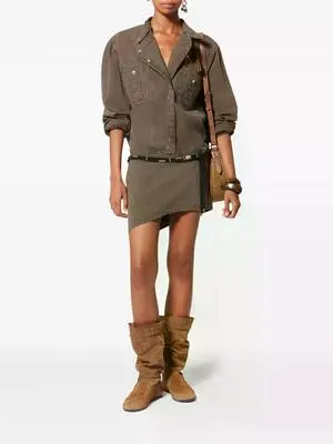 MARANT ETOILE Noria Patch-pocket Mini Dress - Brown