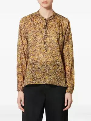 MARANT ETOILE Toile Maria Floral-print Cotton-voile Blouse