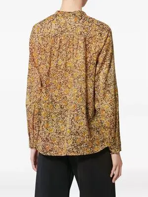 MARANT ETOILE Toile Maria Floral-print Cotton-voile Blouse