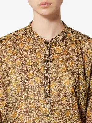 MARANT ETOILE Toile Maria Floral-print Cotton-voile Blouse