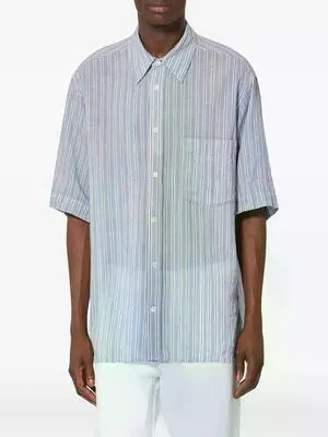 MARANT Labilio Striped Shirt - Blue