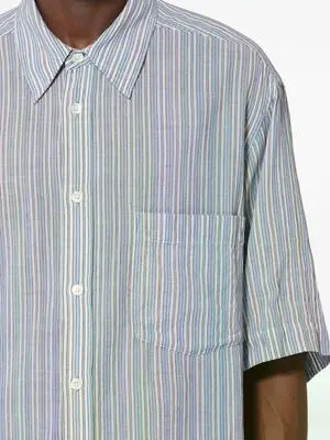MARANT Labilio Striped Shirt - Blue