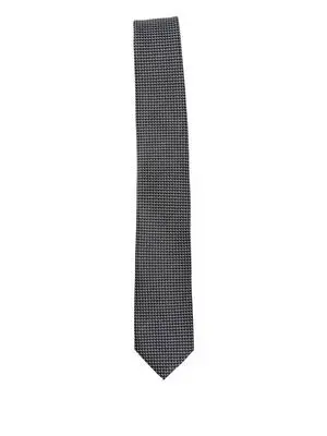 Karl Lagerfeld Patterned Neck Tie - Black