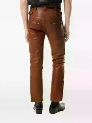 TOM FORD Buckle Leather Trousers