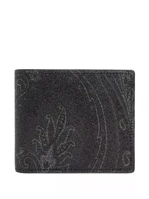 Etro Bi-fold Paisley Wallet - Black
