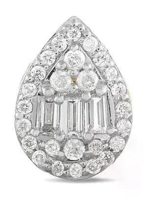 LB EXCLUSIVE 14k White Gold Diamond Tear-shaped Earrings