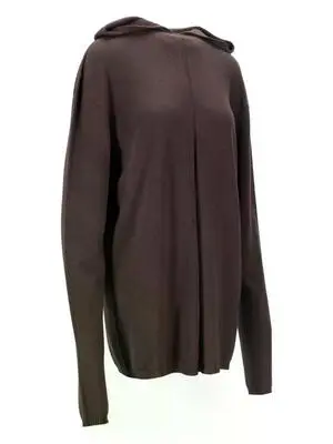 Rick Owens Hooded Wool Hoodie - Brown