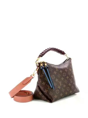 LOUIS VUITTON Braided Handle Beaubourg Monogram Canvas Mini Hobo Bag