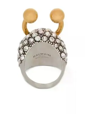 Balmain Rhinestone-embellished Ring