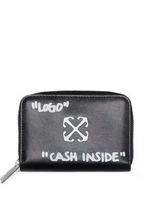 Off-White Jitney Zip Coin Purse - Black