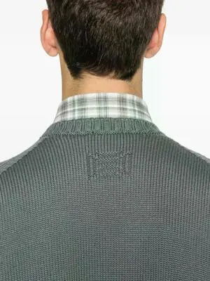 DRUMOHR Ribbed Crew-neck Sweater - Grey