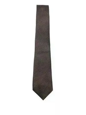 Canali Dotted Tie - Brown
