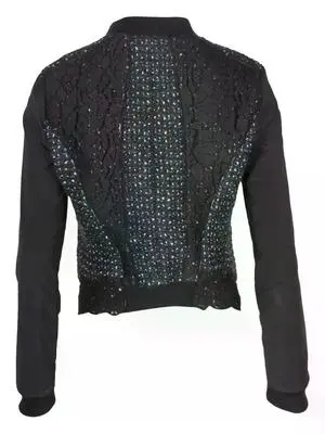 Nina Ricci Lace-panel Zip-up Bomber Jacket