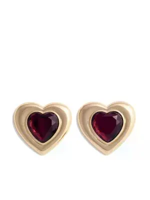SELF-PORTRAIT Heart Earrings - Gold