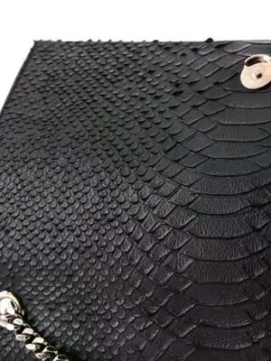 Saint Laurent Monogram Tassel Embossed Leather Crossbody Bag